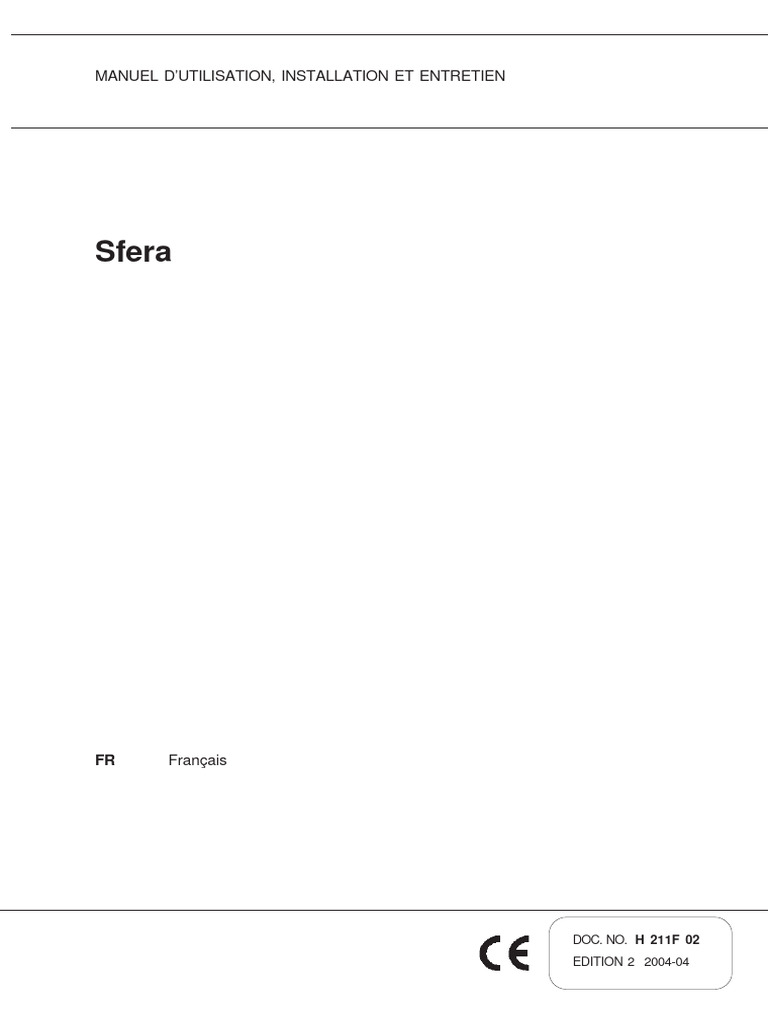 Necta Sfera Manuel Technique | PDF