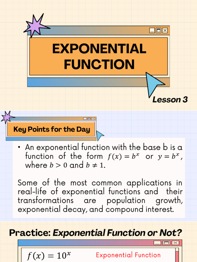 Lesson 3 Exponential Complete | PDF