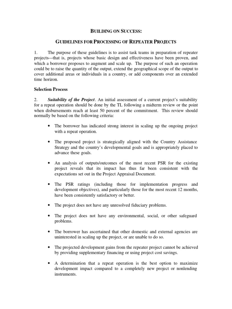 Guidelines for Repeater Projects | PDF
