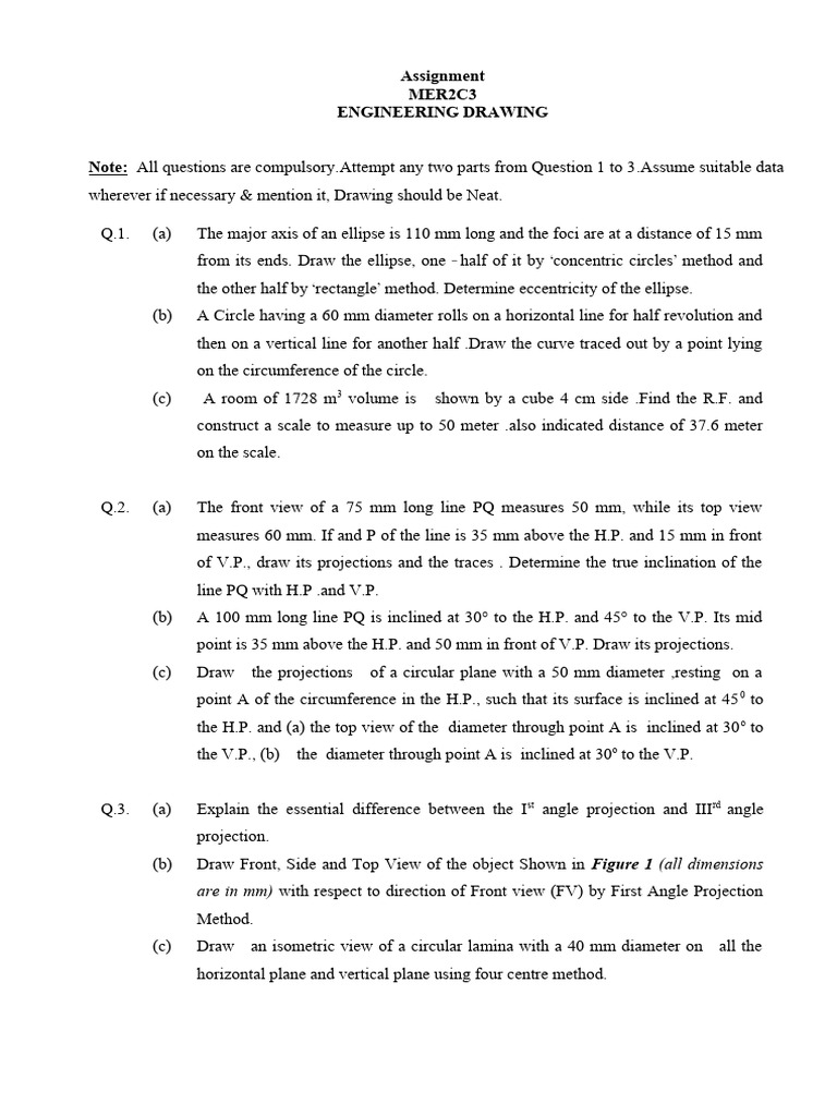 Ex-Students Assignment ED, Deadline 08 JAN | PDF | Ellipse | Euclid