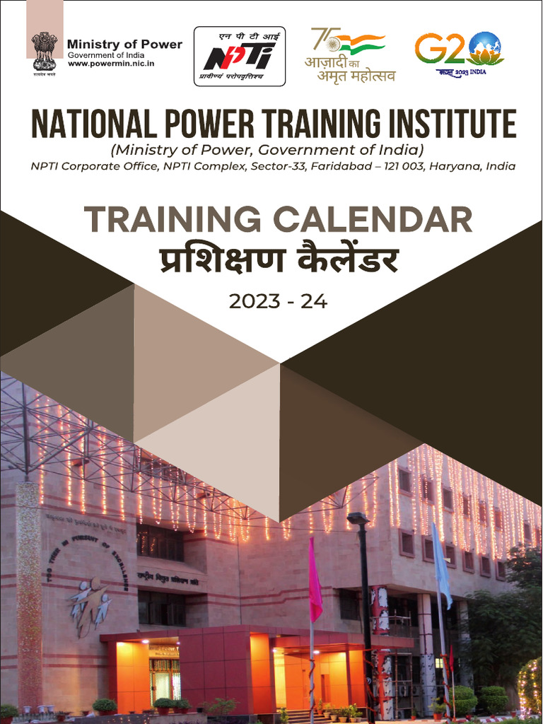 Npti Training Programs Overview 2023 24 Pdf Instrumentation