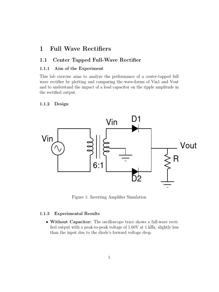 Lab3 Report | PDF | Rectifier | Amplitude