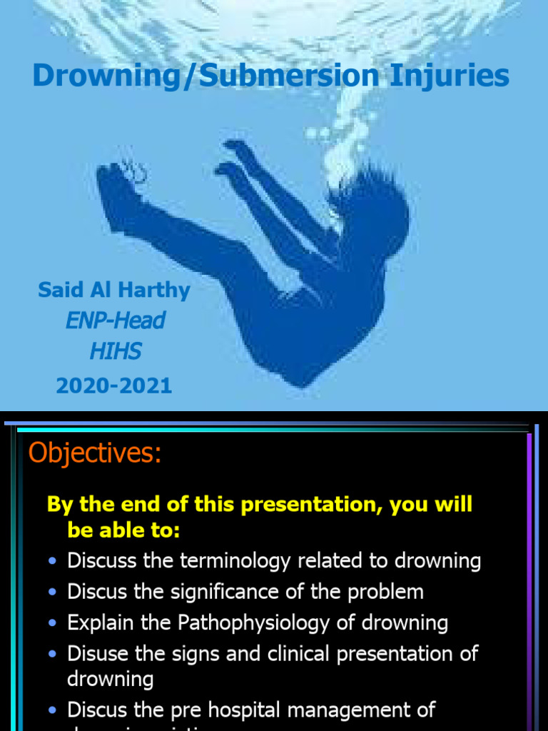 Submersion Injuries 20 21 Converted.pptx | PDF | Hypoxia (Medical) | Heart