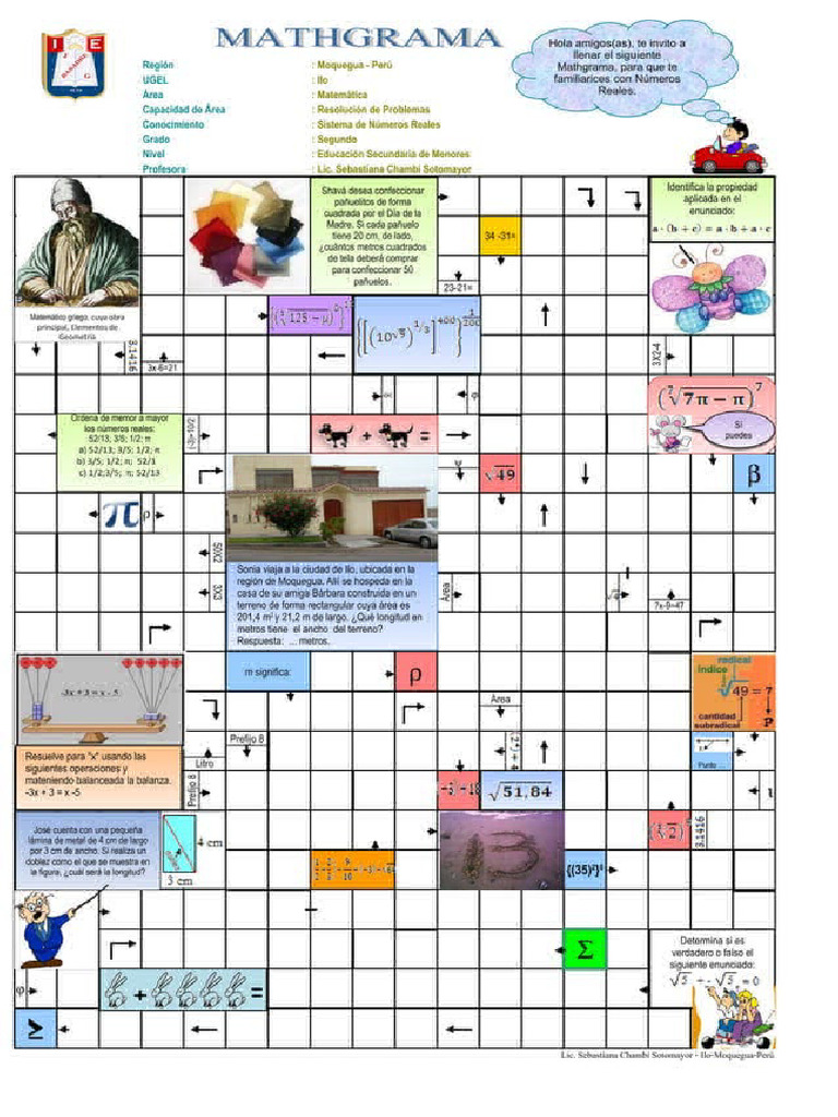 Cruci Numeros Reales 2do 2726582 | PDF