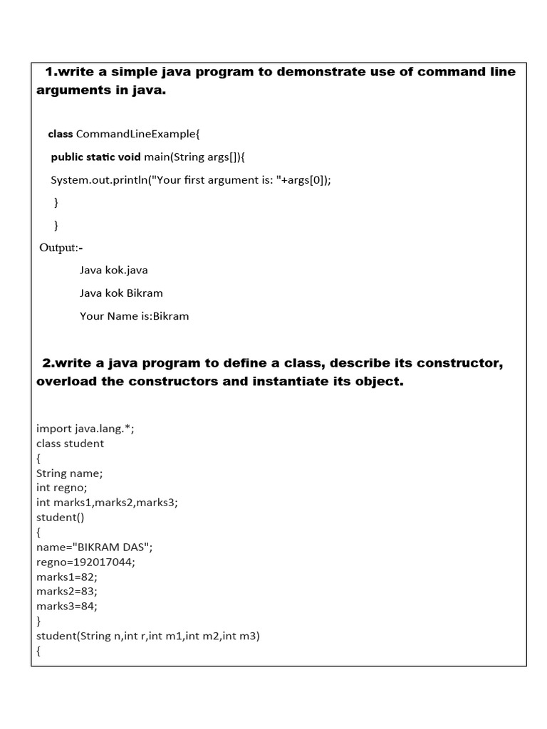 Final Java Lab | PDF | Method (Computer Programming) | Programming