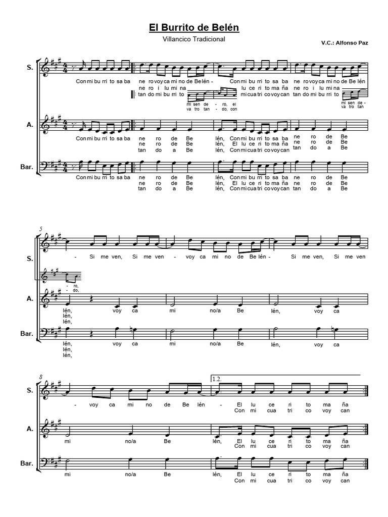 El Burrito de Belén | PDF