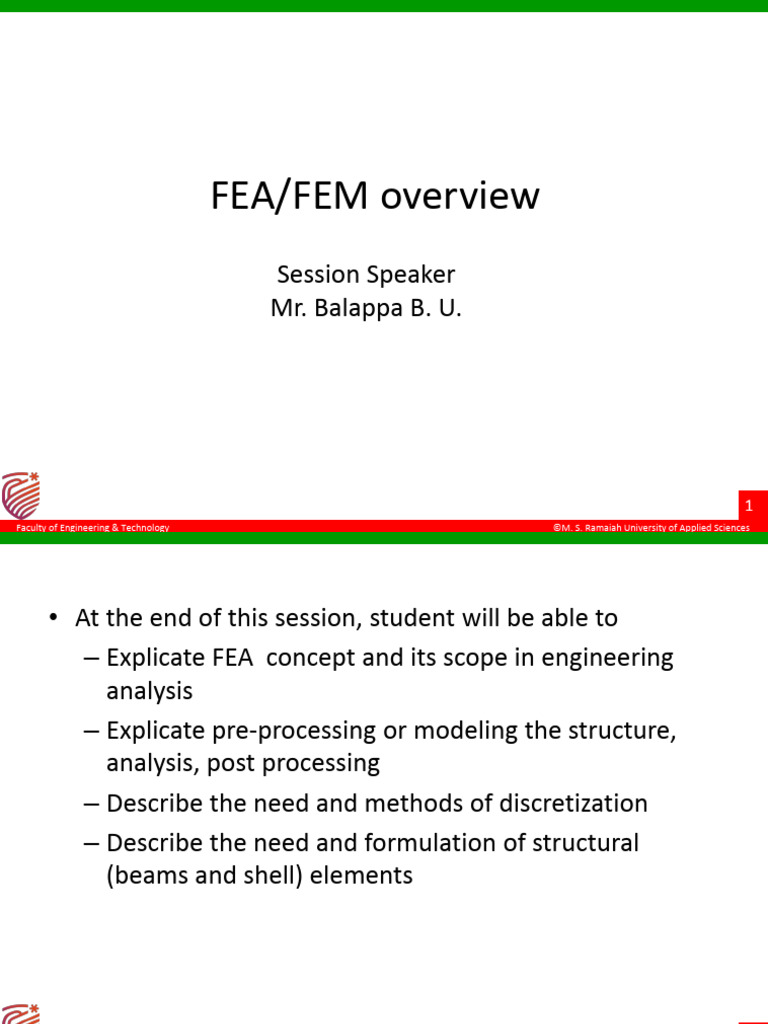 RBE CAE-4,6,7( FEAFEM) | PDF | Finite Element Method | Stress (Mechanics)