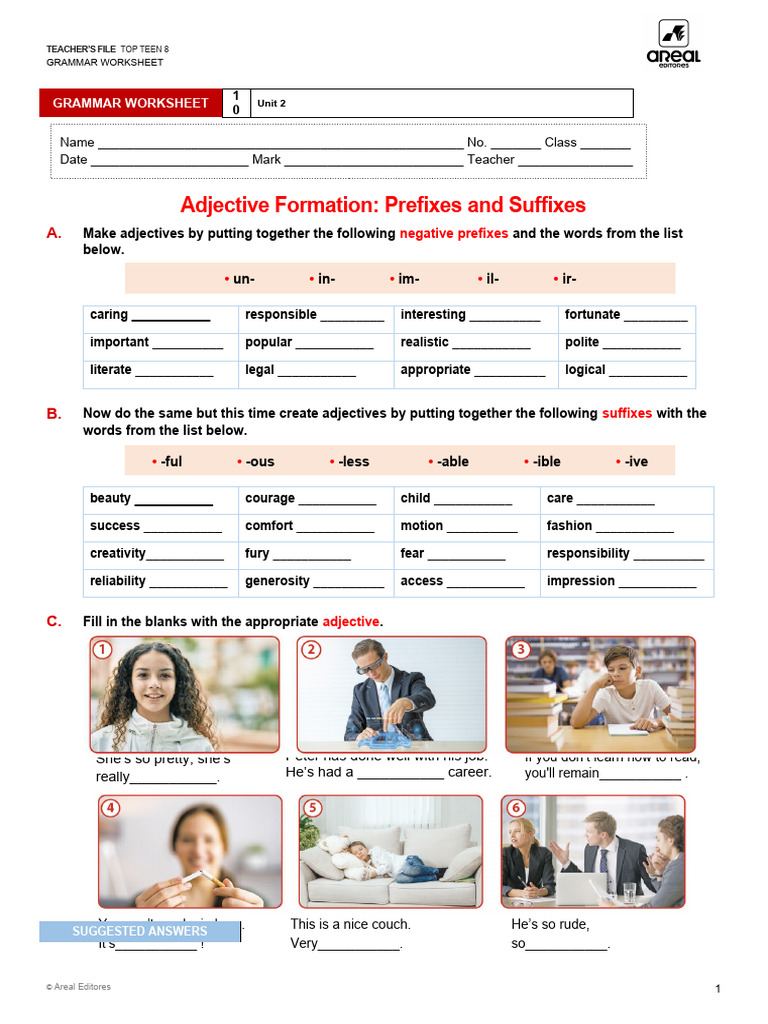 Adjective Formation | PDF | Semantic Units | Linguistics