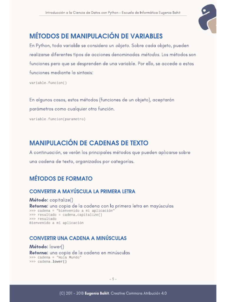 Ciencia de Datos Con Python | PDF