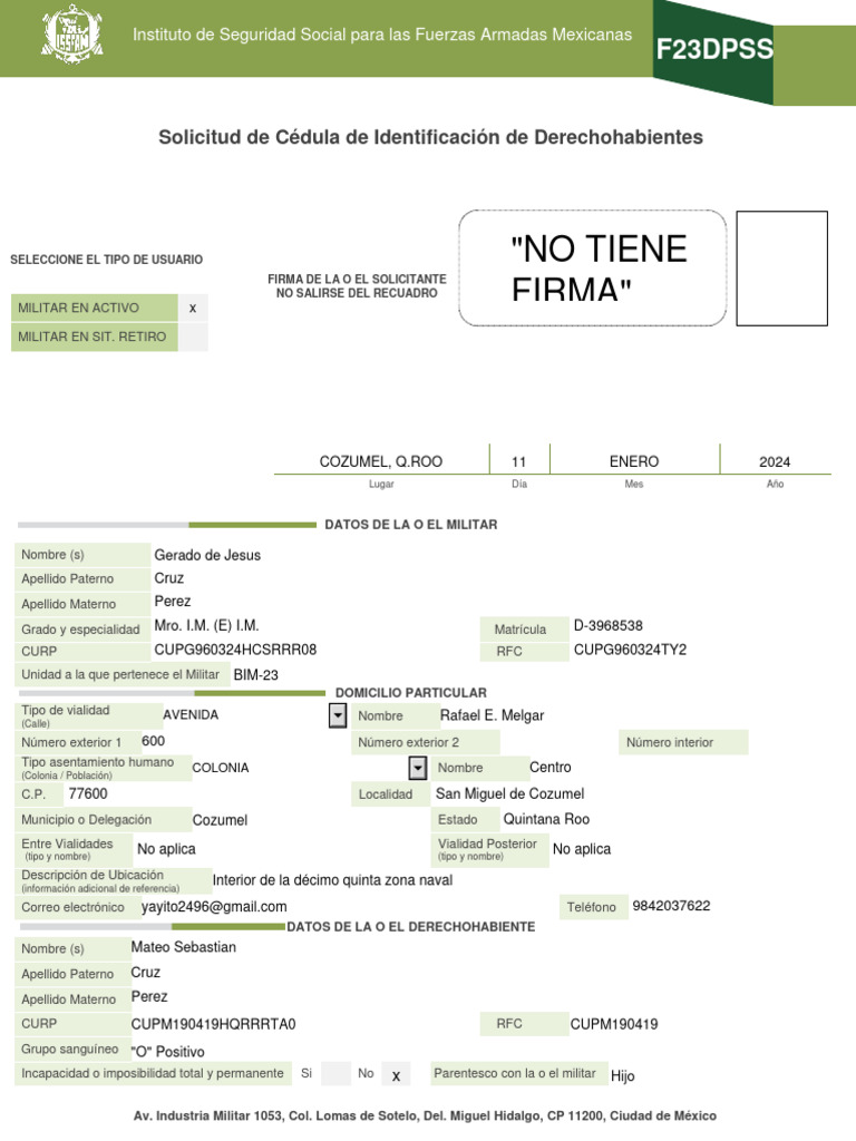 F 23 Dpss | PDF | México