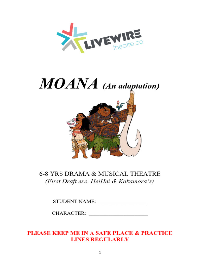 SCRIPT (FINAL DRAFT) - Moana | PDF | Moana (2016 Film)