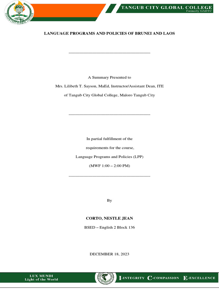 LPP Final Requirement | PDF