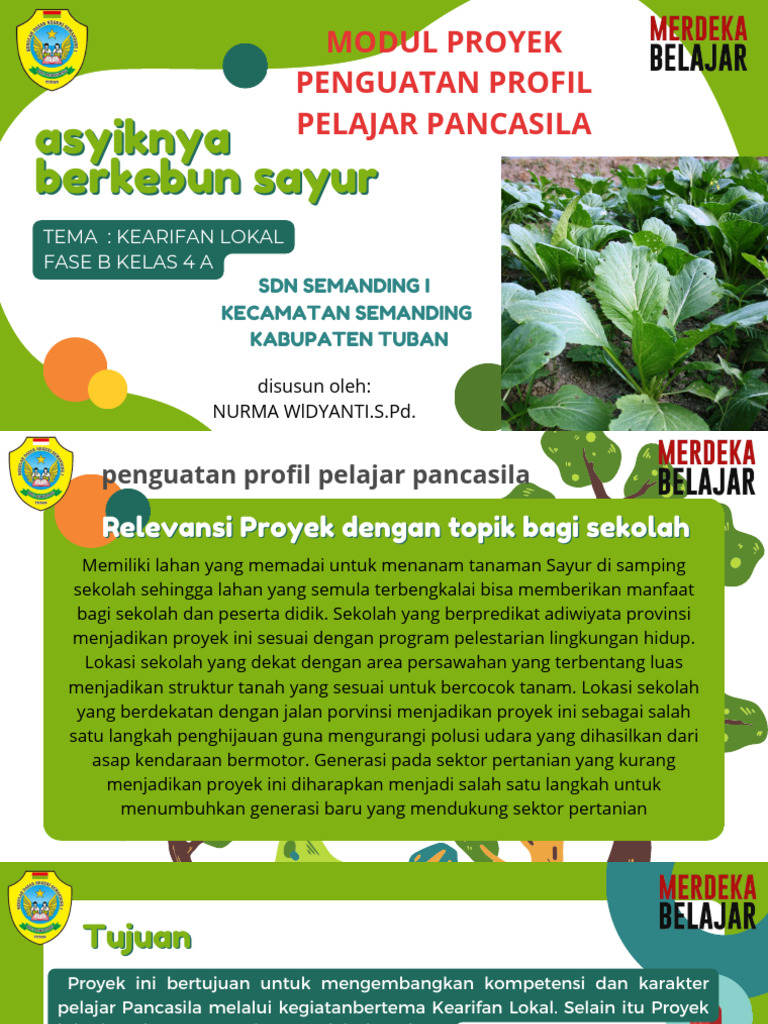 Modul Projek - Asyiknya Berkebun Sayur - Fase B | PDF Modul Projek - Asyiknya Berkebun Sayur - Fase B | PDF