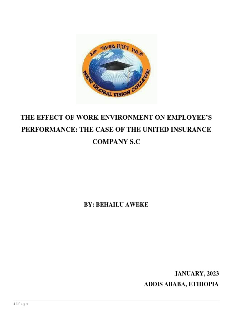 Work Environment Impact on Employee Performance | PDF | Thesis ...