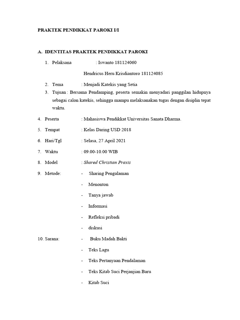 Sharing Cristian Praxis | PDF