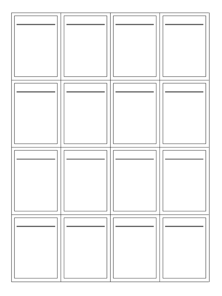 Tarjetas Tabú en Blanco | PDF