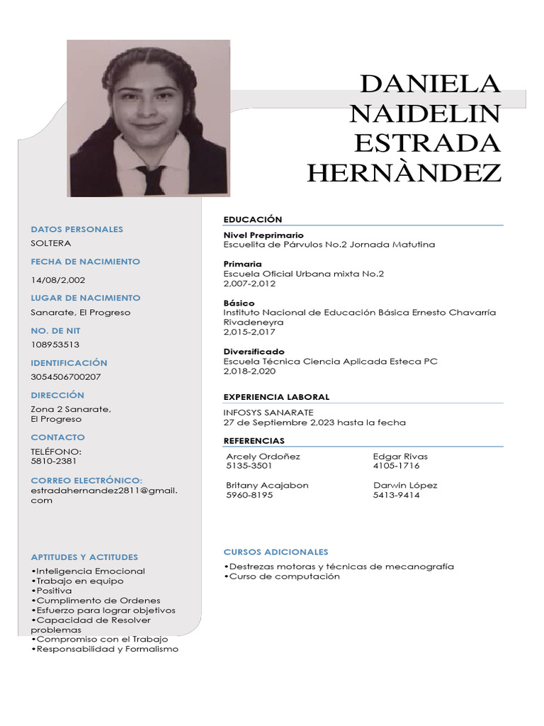 Curriculum Daniela | PDF