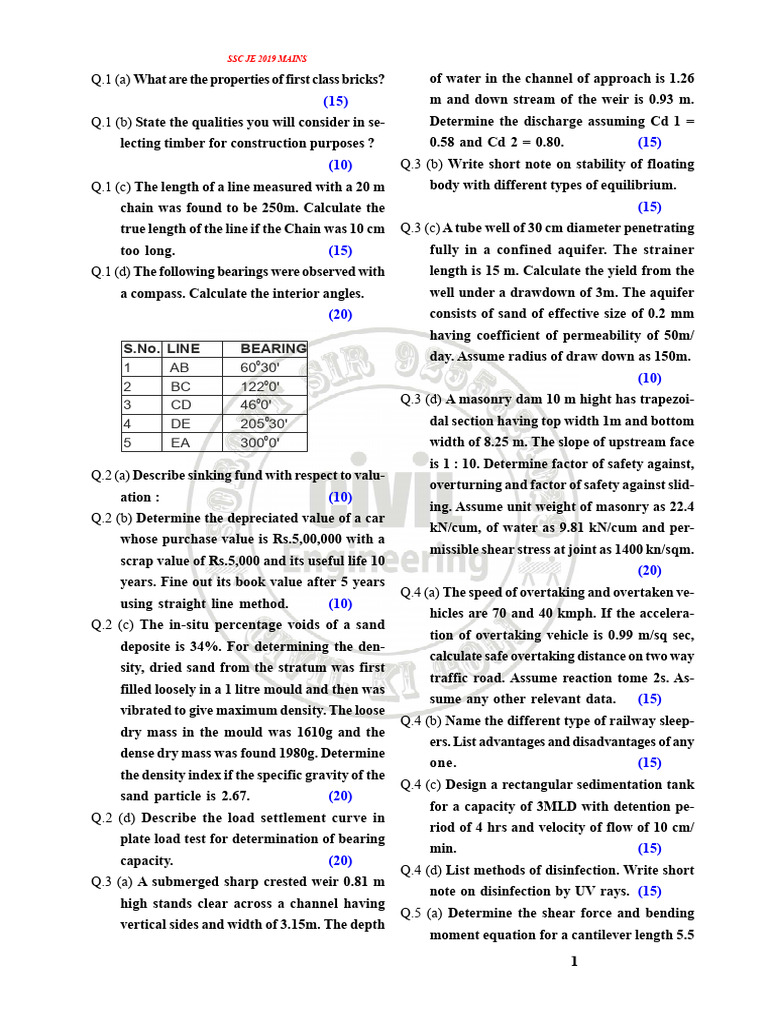Construction Materials and Structural Analysis | PDF | Bending ...