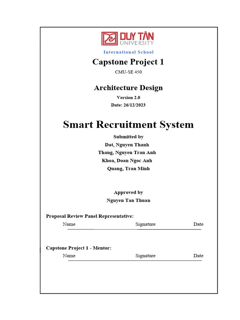 C1SE.19 ArchitectureDesign SRS v2.0 | PDF | Service Oriented Architecture | Security
