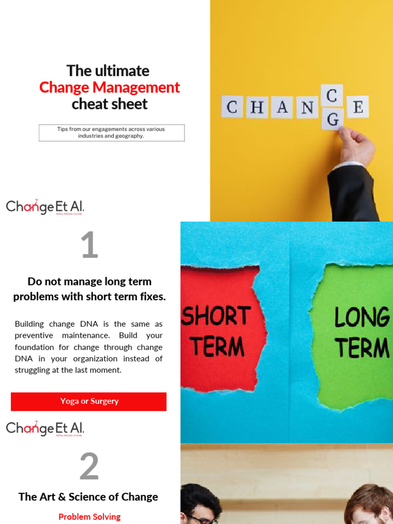 The Ultimate Change Cheat Sheet | PDF | Self-Improvement