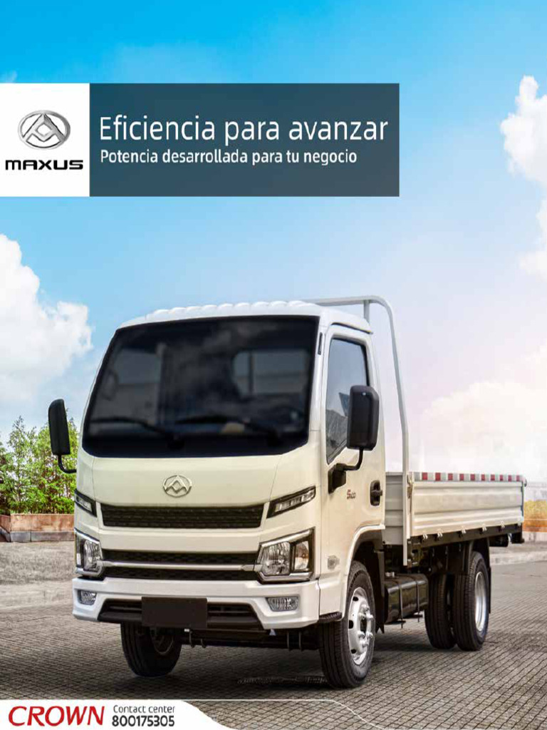 Ficha Técnica Camiones Maxus S80 y S100 | PDF | Bienes manufacturados ...