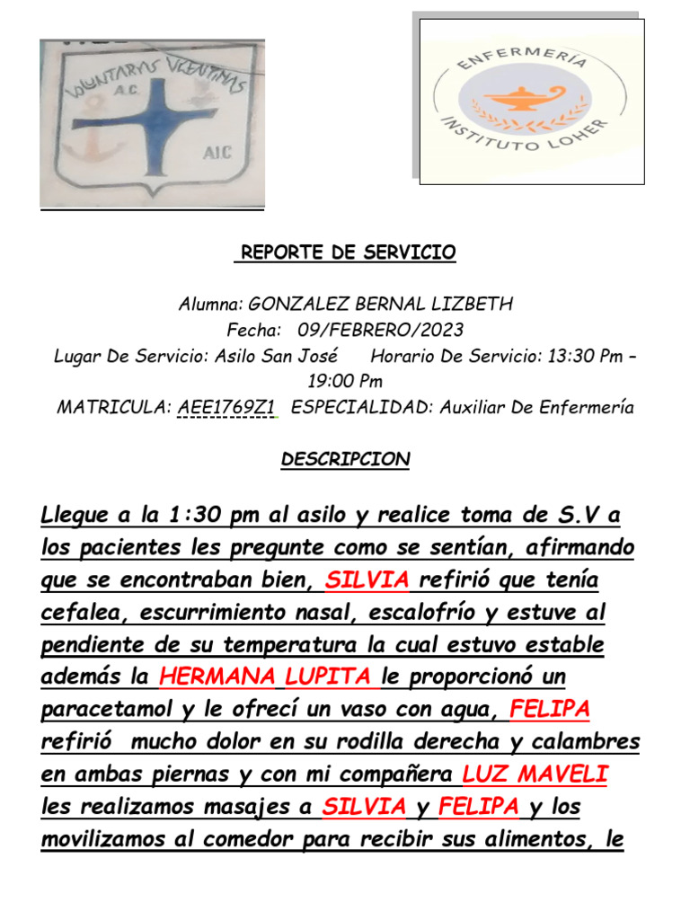 REPORTE DE SERVICIO Original | PDF