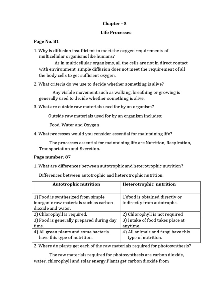 Life Processes Pdf Nutrition Diet Nutrition