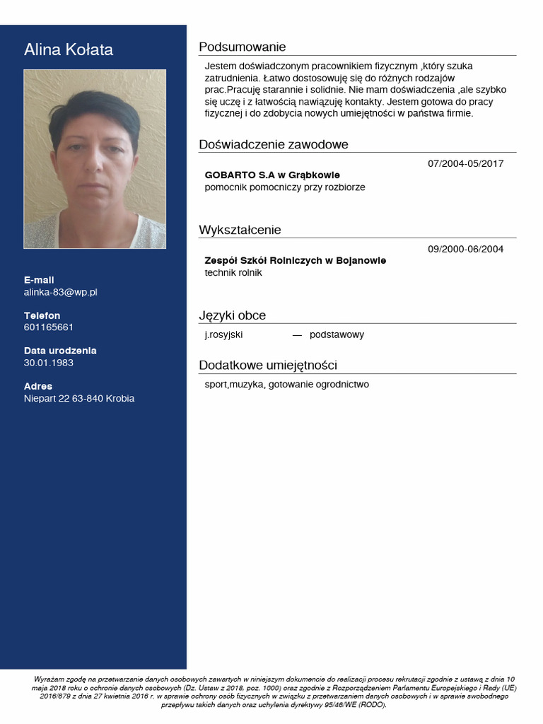 Alina Koata CV | PDF