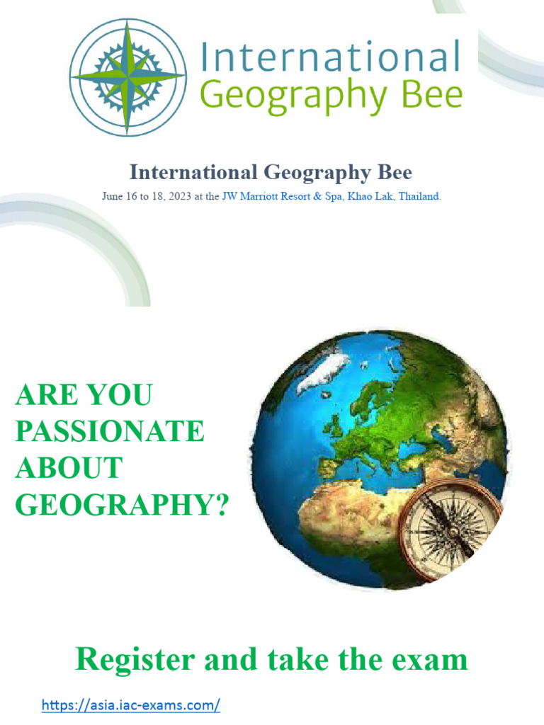 International Geography Bee | PDF