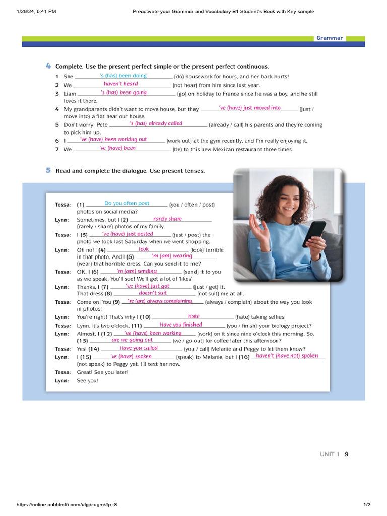 Preactivate Your Grammar and Vocabulary B1 Student's Book With Key ...