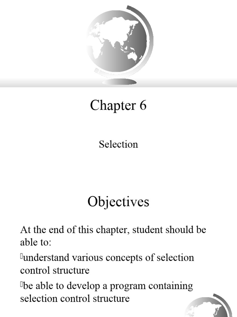 Chapter 6 - Selection | PDF