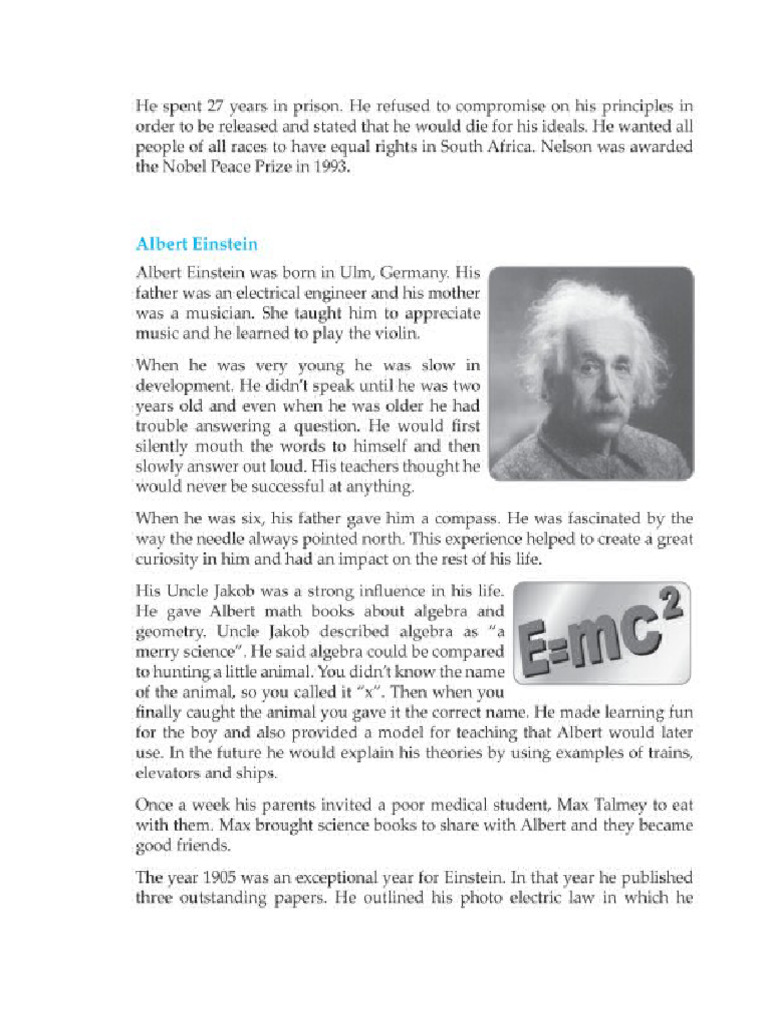 Reading Albert Einstein | PDF