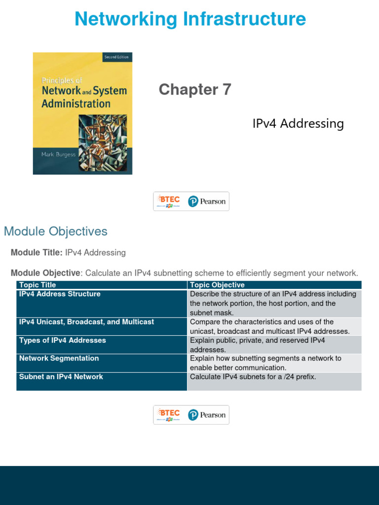 Lecture7 - IPv4 Addressing | PDF | Ip Address | I Pv6