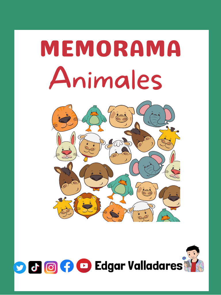Memorama Animales | PDF