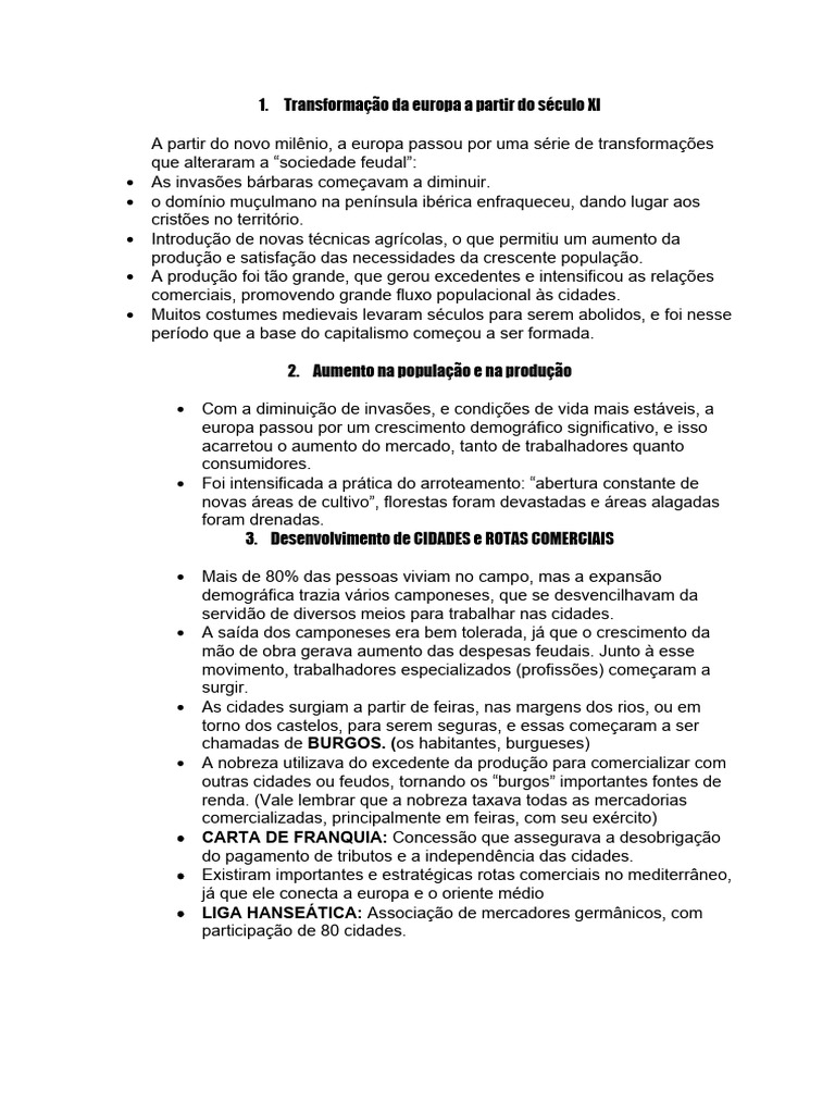 Resumo Historiaa A Adada Ads Asdasdas | PDF | Cruzadas | Feudalismo