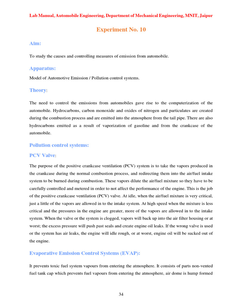 Experiment No. 4 | Download Free PDF | Exhaust Gas | Mechanical Engineering