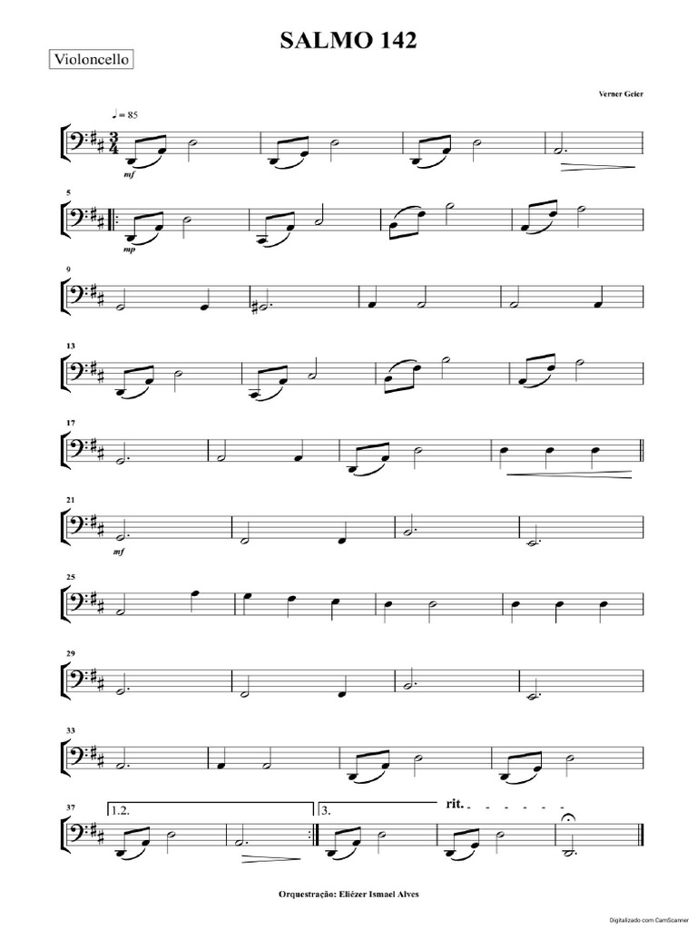 30 - Salmo 142 - Violoncello | PDF