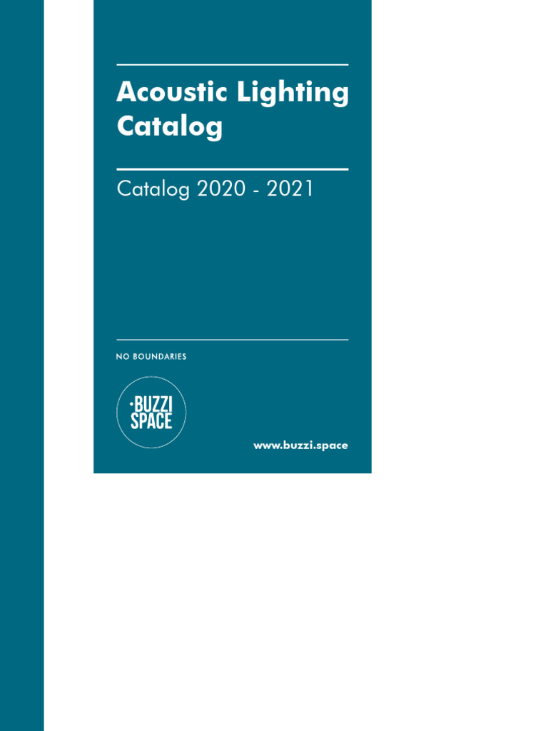 BuzziSpace AcousticLighting 2020 2021 | PDF | Lighting