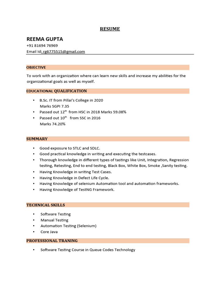 Reema RESUME | PDF