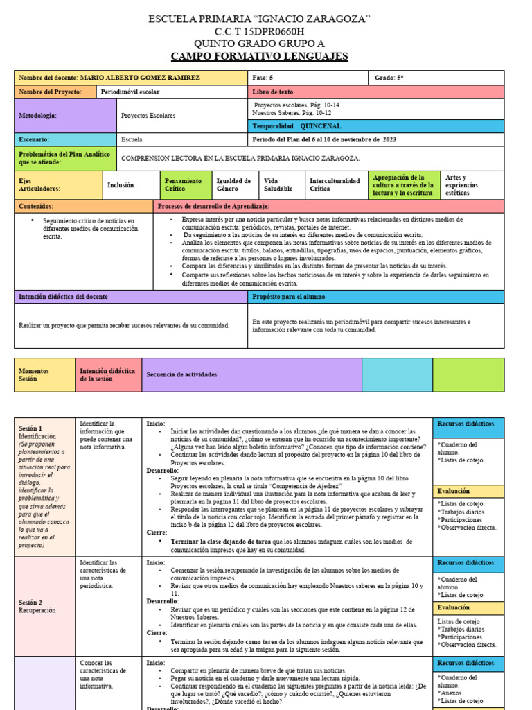 6 de Nov | PDF | Biodiversidad | Evaluación