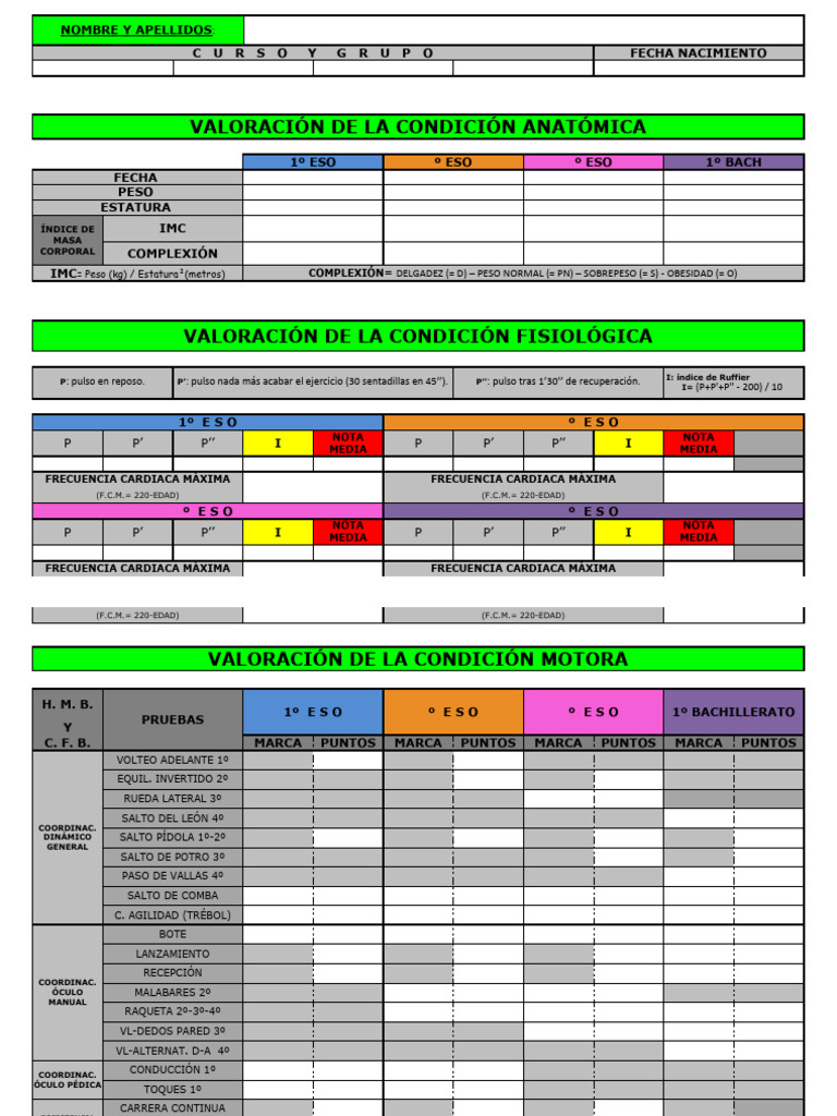 Ficha Autorrellenable Pruebas Eval. Inicial Excel | PDF | Índice de ... Ficha Autorrellenable Pruebas Eval. Inicial Excel | PDF | Índice de ...