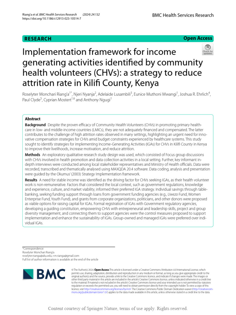 Implementation Framework For Income Generating Act | PDF | Creative ...