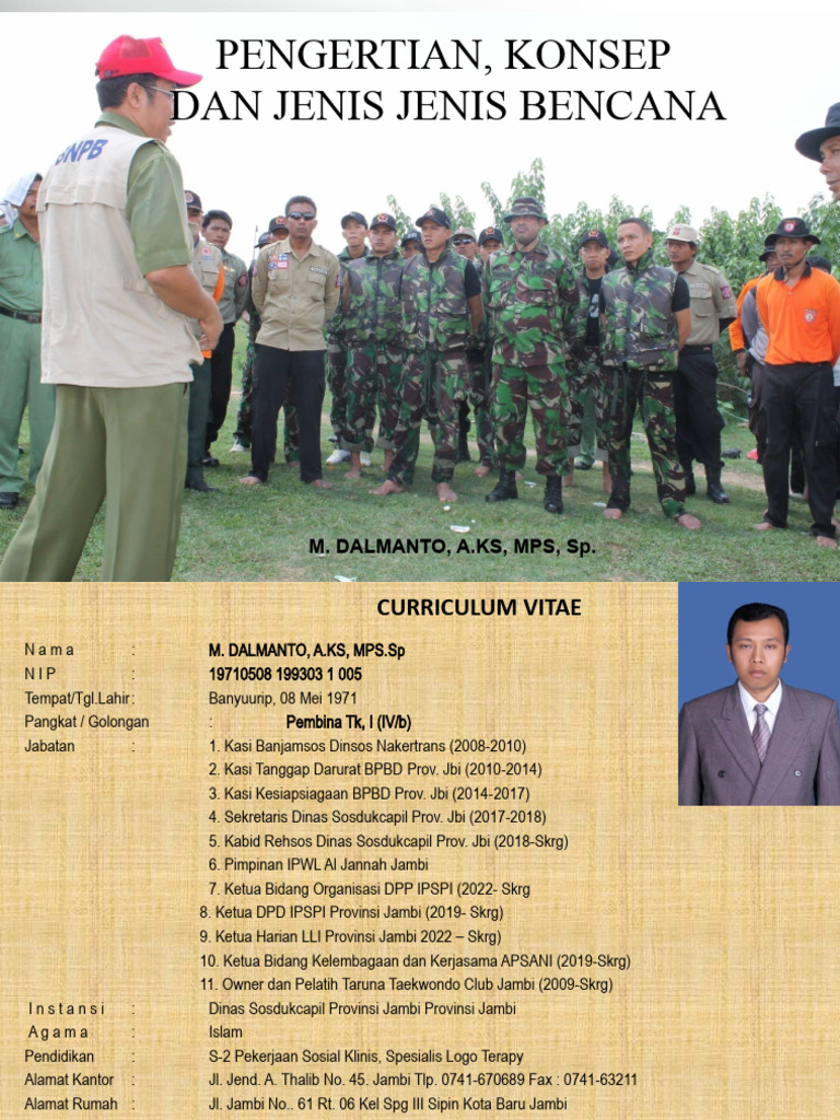 Pengertian Dan Jenis - Jenis Bencana | PDF