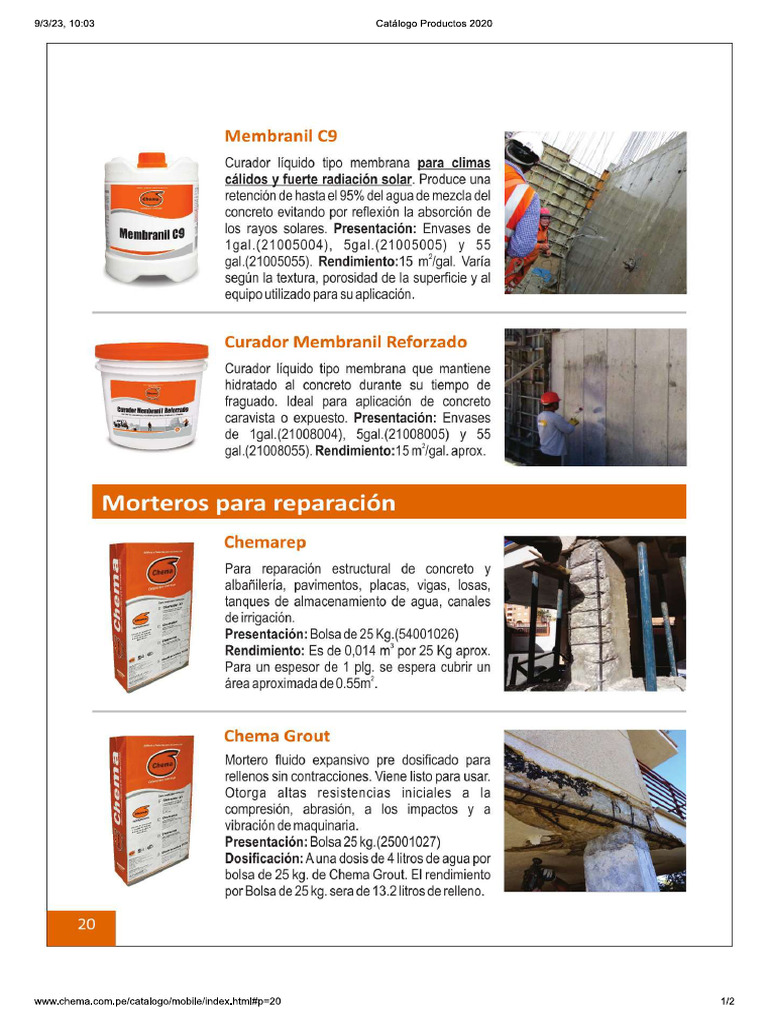 Catalogo CHEMA Grouting | PDF