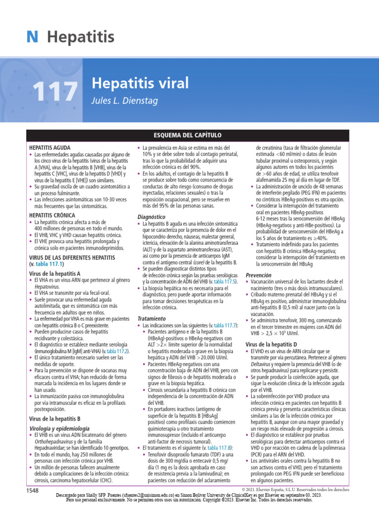Hepatitis Viral Aguda Mandel | PDF | Hepatitis | Hepatitis B
