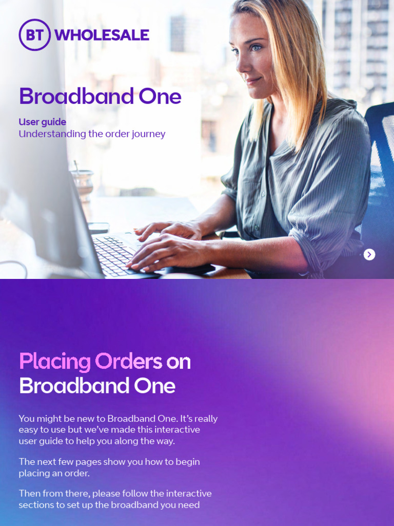 btw-broadband-one-order-journey-user-guide | PDF | Fiber To The X | Cyberspace