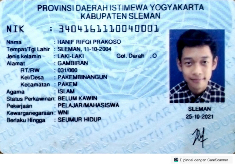 Hanif Rifqi Prakoso - KTP | PDF