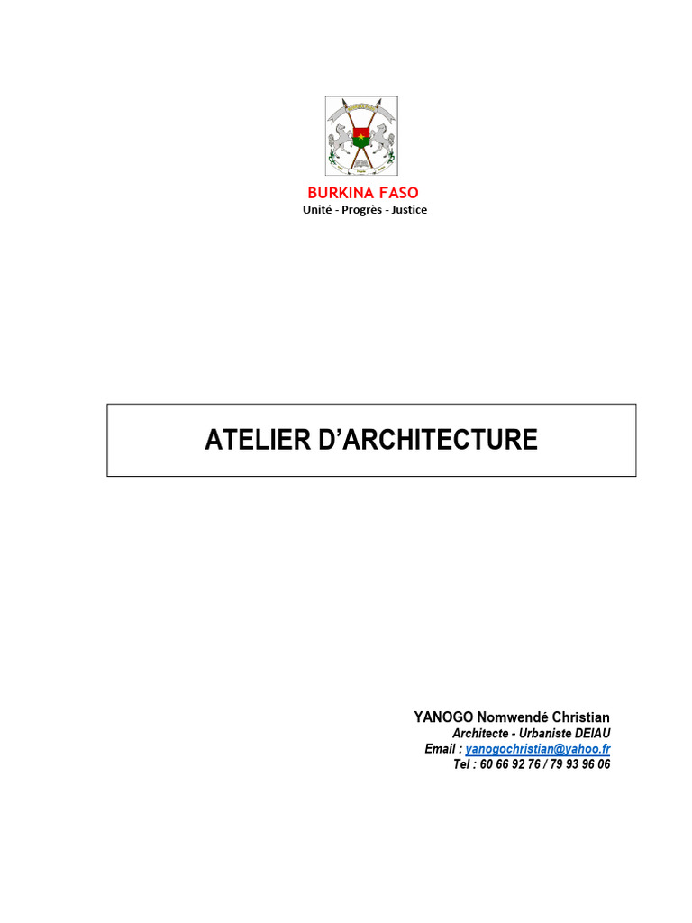 Cours d'Architecture : Fondamentaux et Métiers | PDF | Architecte | Fenêtre