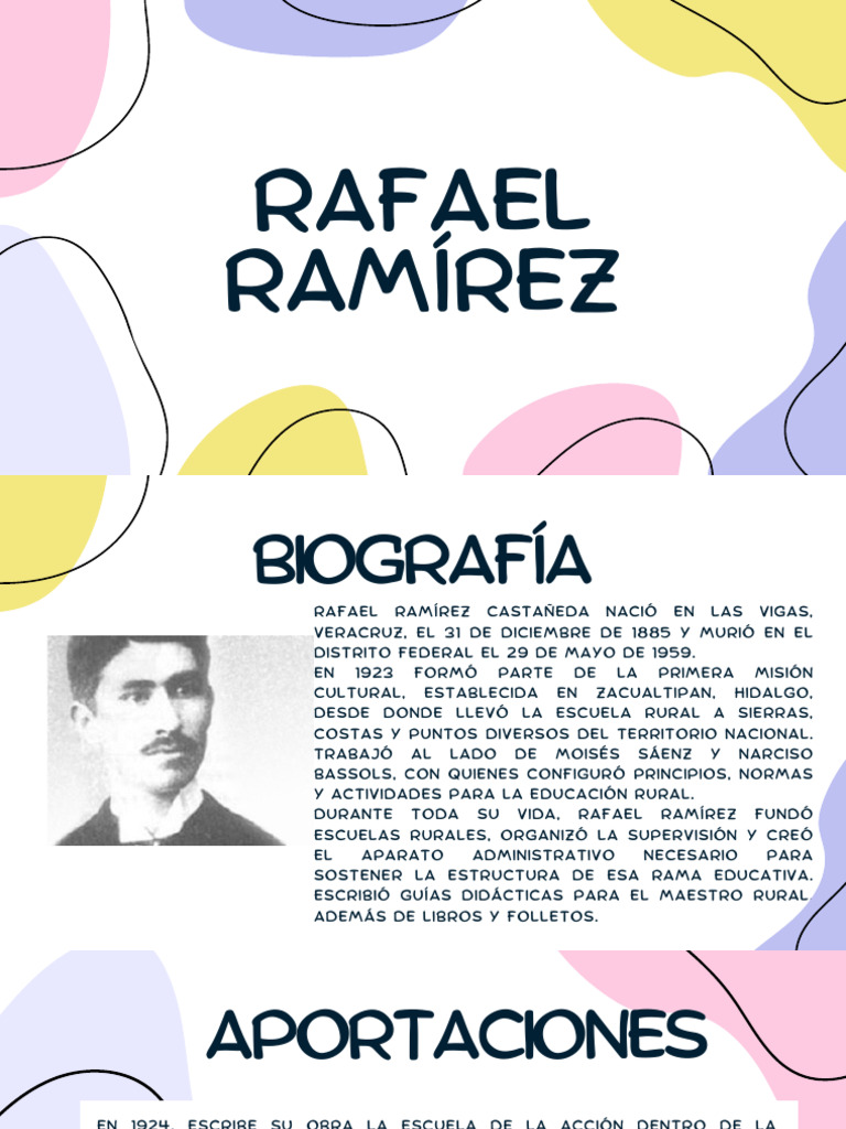 Biografía de Rafael Ramírez Castañeda | PDF | Ciencias sociales