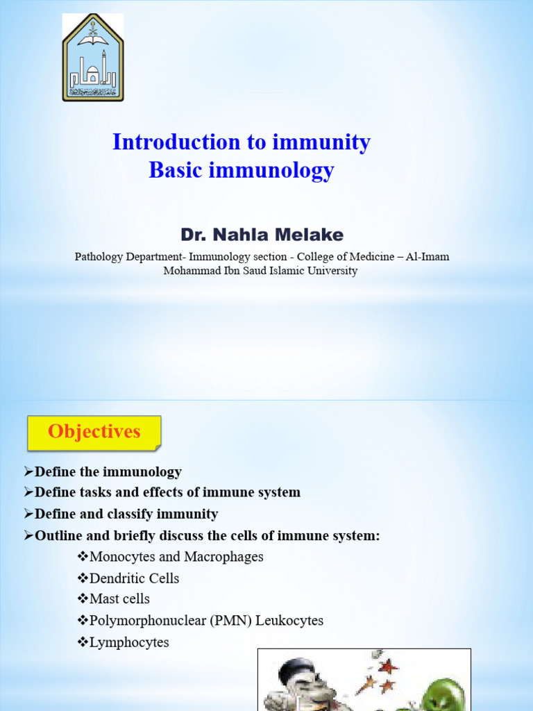 1 Introduction To Immunity and Overview of The Immune System | PDF ...